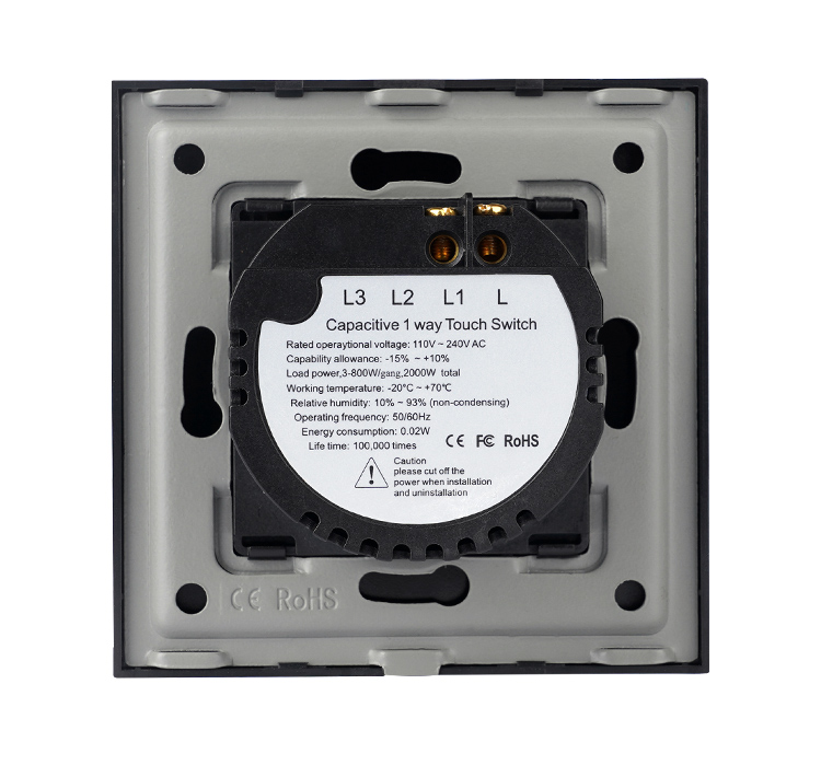 1 Gang 1 Way Normal Touch Switches 86*86mm - Smart Switch Factory & Company