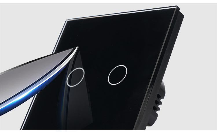 2 Gang 1 Way Normal Touch Switches - Smart Switch Factory & Company